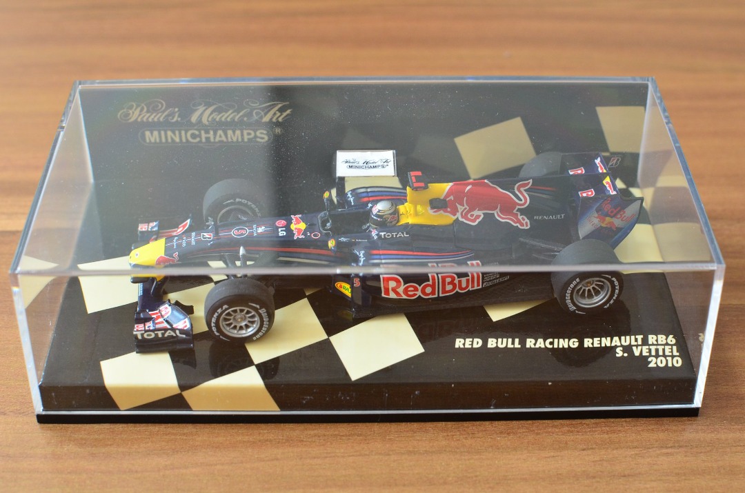 SEBASTIAN VETTEL RED BULL RACING RENAULT RB6 2010 MINICHAMPS 1/43 ...