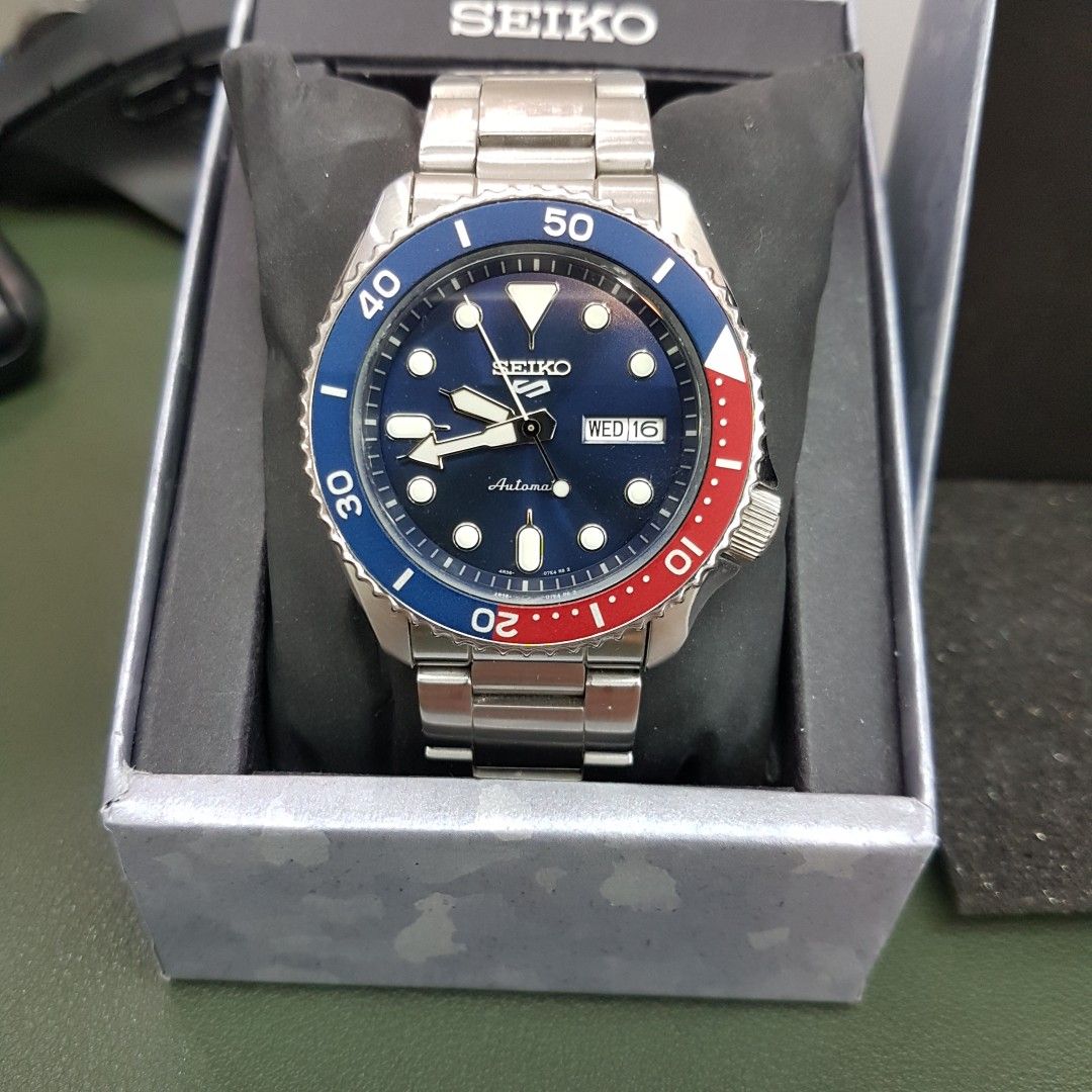 Seiko Pepsi Full Set SRPD53K1 Men Automatic Watch, Men's Fashion ...