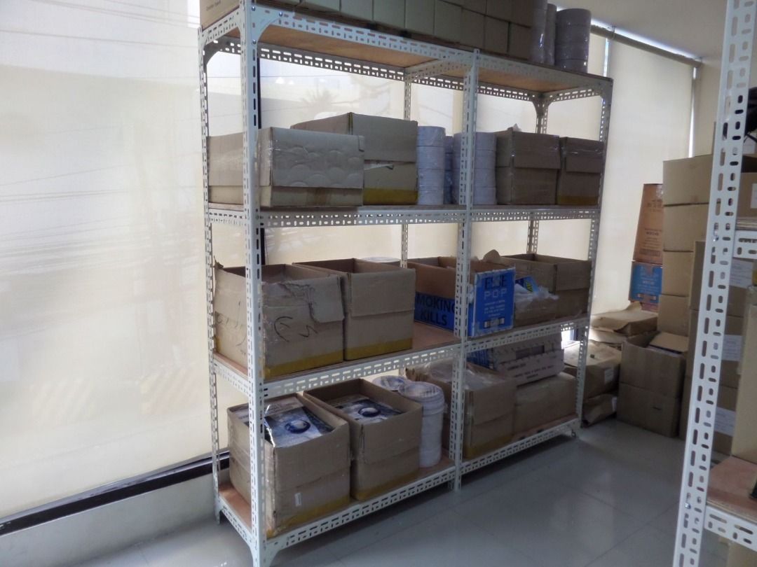 Slotted angle bar - Steel Rack Metal Frame - 200 kgs, Furniture & Home ...