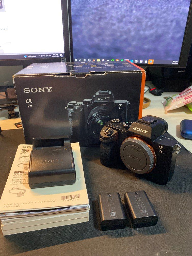 Sony A7II Full Box Set Low SC, Photography, Cameras on Carousell