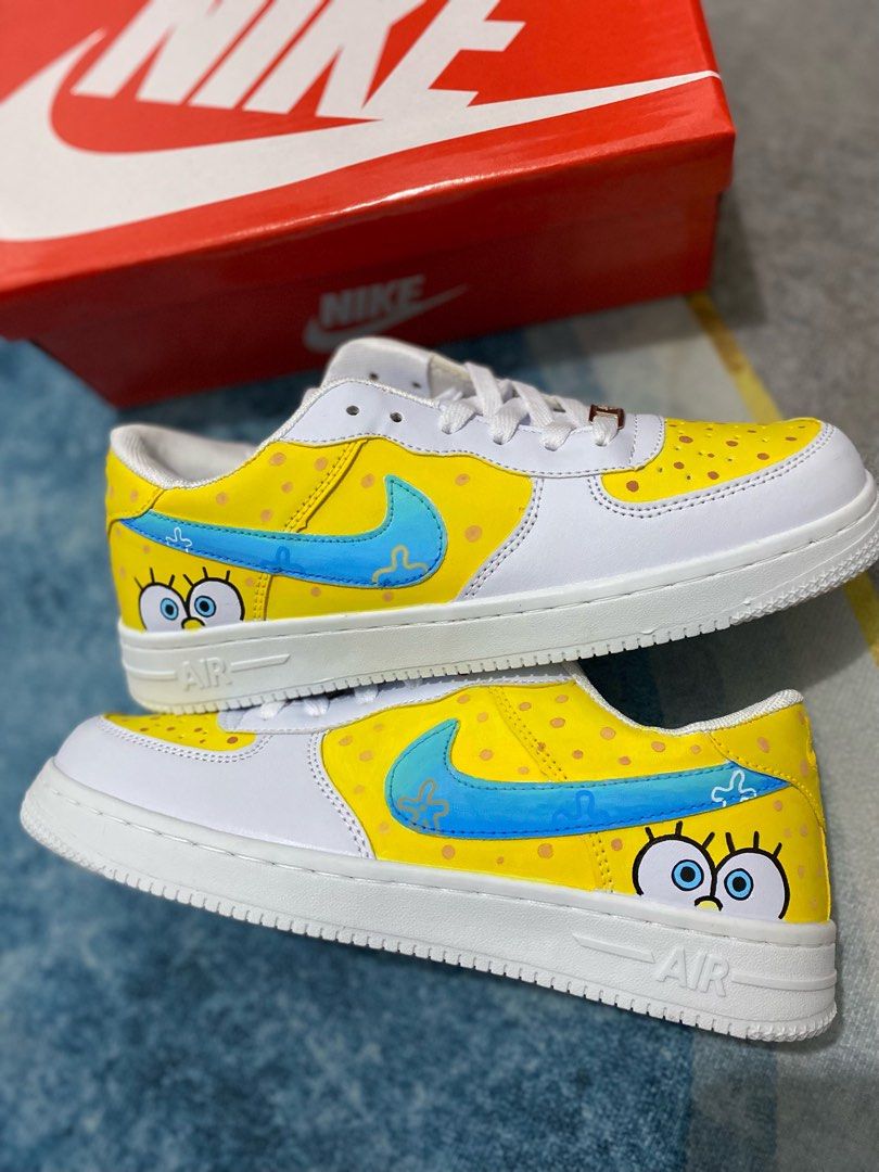 Spongebob AF1 Nike CUSTOM MTO, Men's Fashion, Footwear, Sneakers on ...