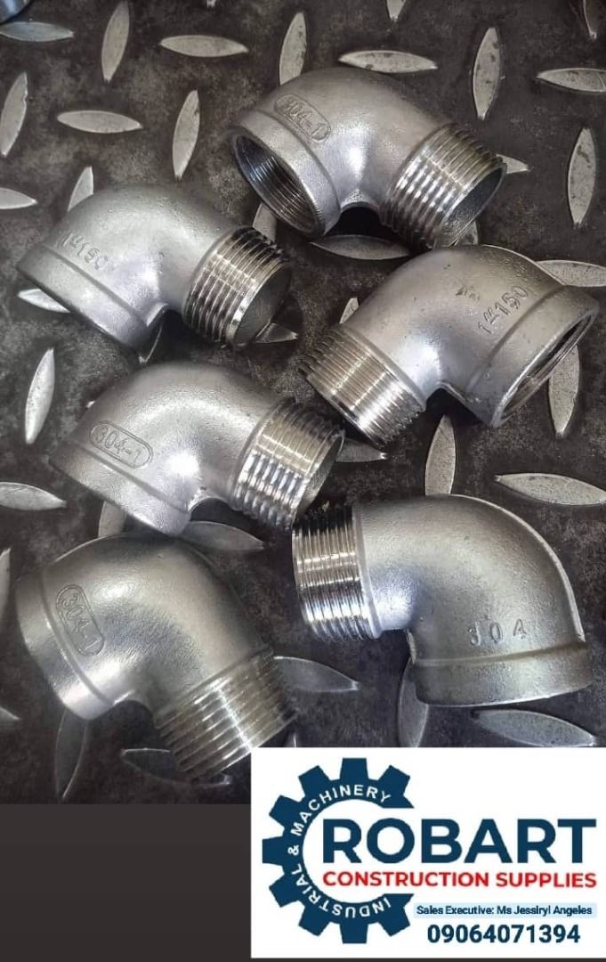 Stainless Straight Elbow, Commercial & Industrial, Construction Tools ...