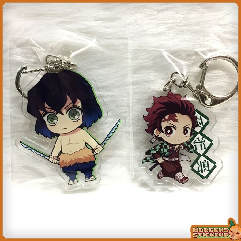 Tanjiro & Inosuke - Kimetsu no Yaiba / Demon Slayer acrylic keychain ...