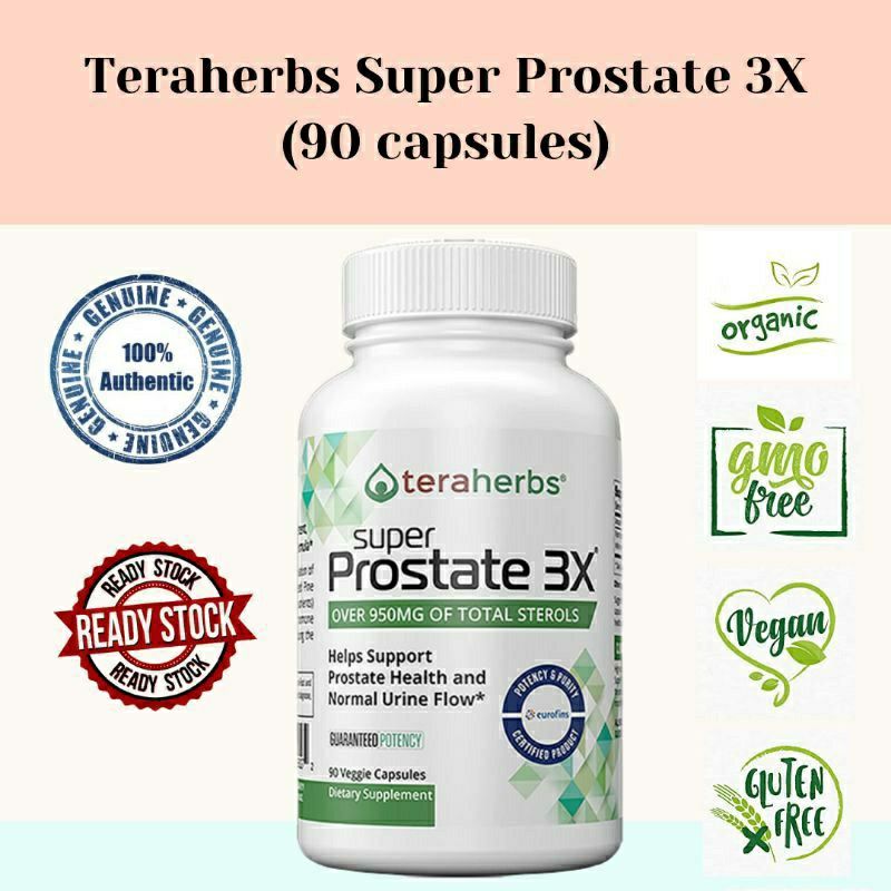 Teraherbs Super Prostate 3x (90 Capsules), Health & Nutrition, Health ...