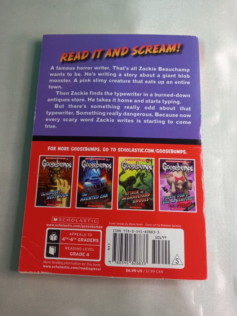 "The BLOB That ATE EVERYONE" GOOSEBUMPS BOOK by R.L. STINE, Hobbies ...