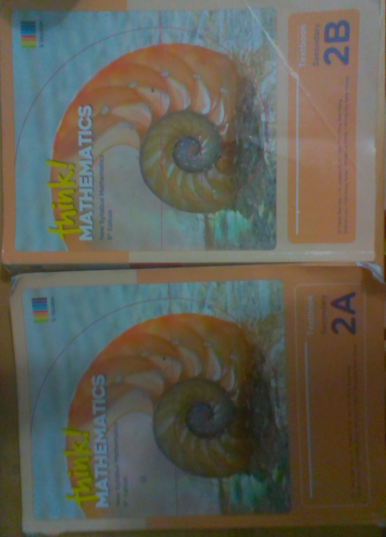 Think Mathematics 8th Edition Sec 2A and 2B textbook, Hobbies & Toys ...