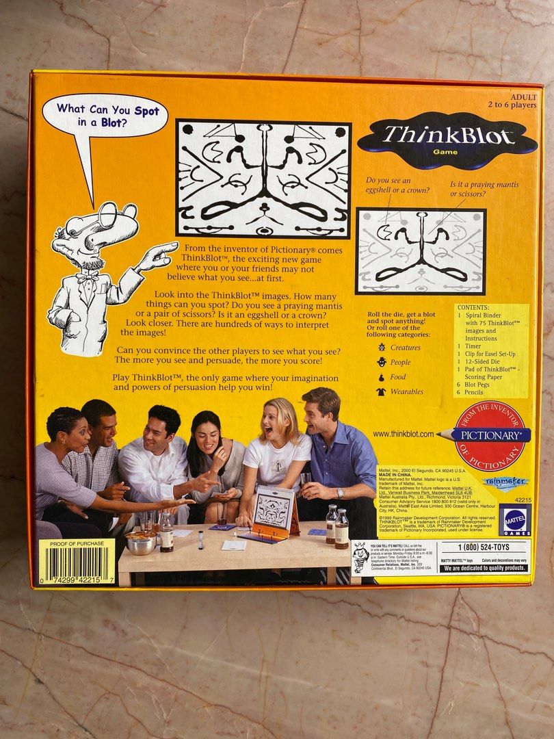 ThinkBlot Game, Hobbies & Toys, Toys & Games on Carousell