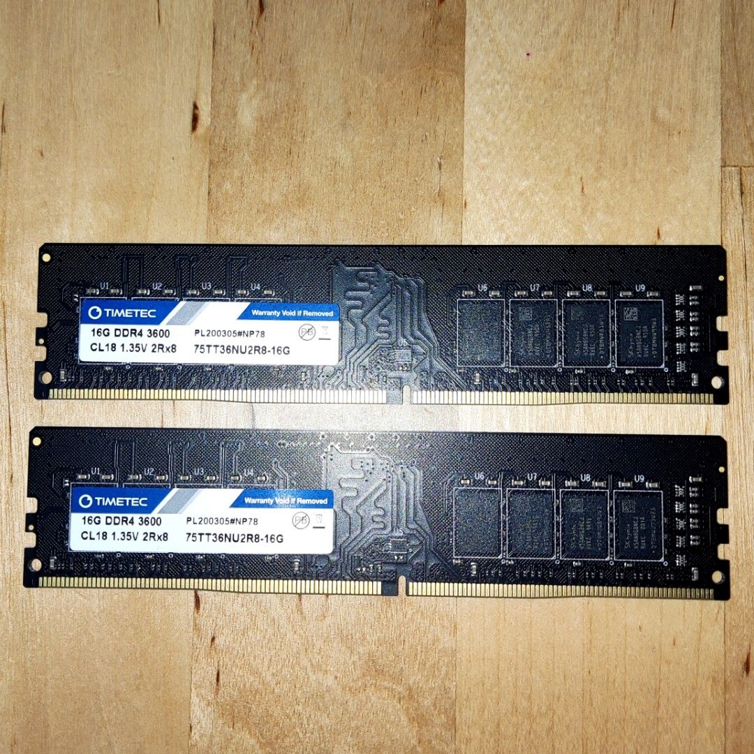 Timetec Hynix DDR4 RAM 32GB (2X16GB) 3600 UDIMM 3600Mhz CL 18 Desktop ...