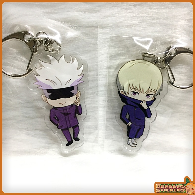 Toge & Gojo - Jujutsu Kaisen Acrylic keychain strap, Hobbies & Toys ...