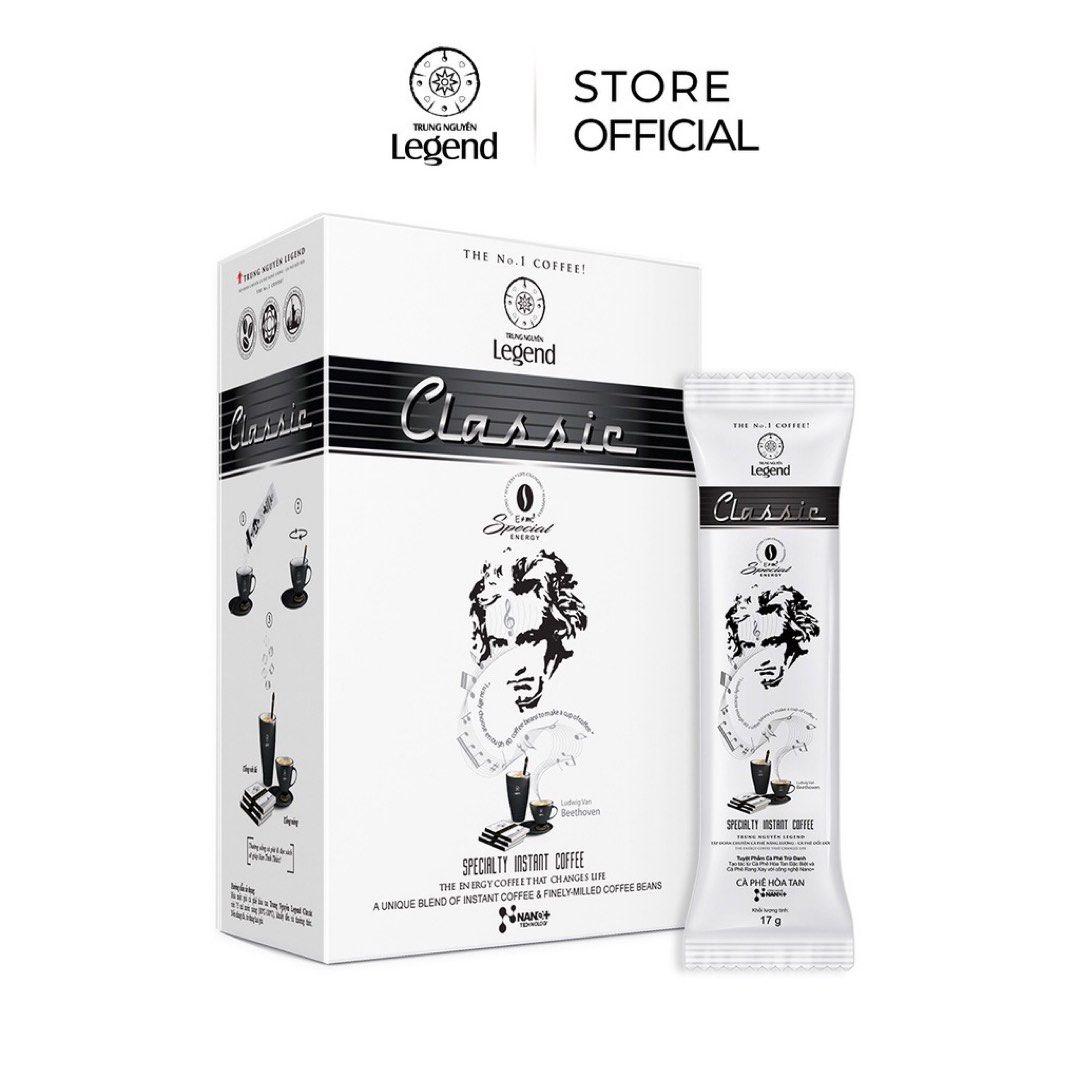 Trung Nguyen Legend - Classic instant coffee (12 sticks x 17g), Food ...