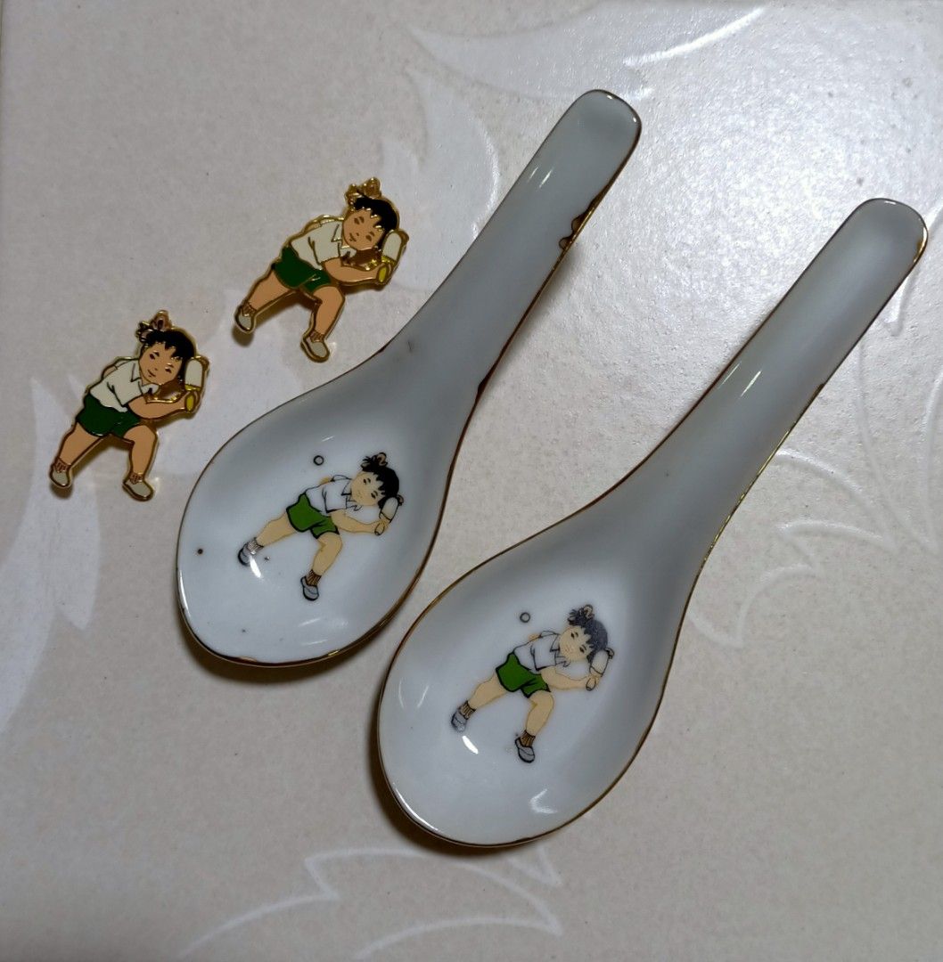 Vintage Ping Pong Spoons & Pins Set, Furniture & Home Living ...