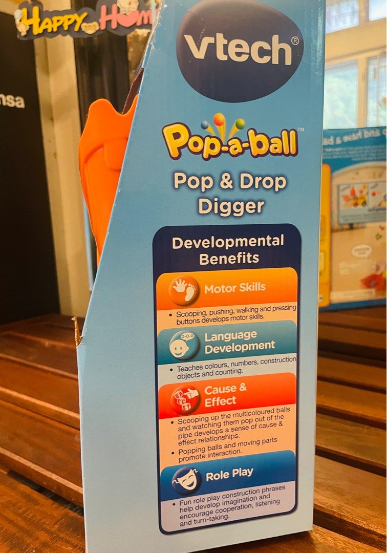 Vtech Pop-a-ball (Pop & Drop Digger) Kids, Children smart toys, 興趣及遊戲 ...