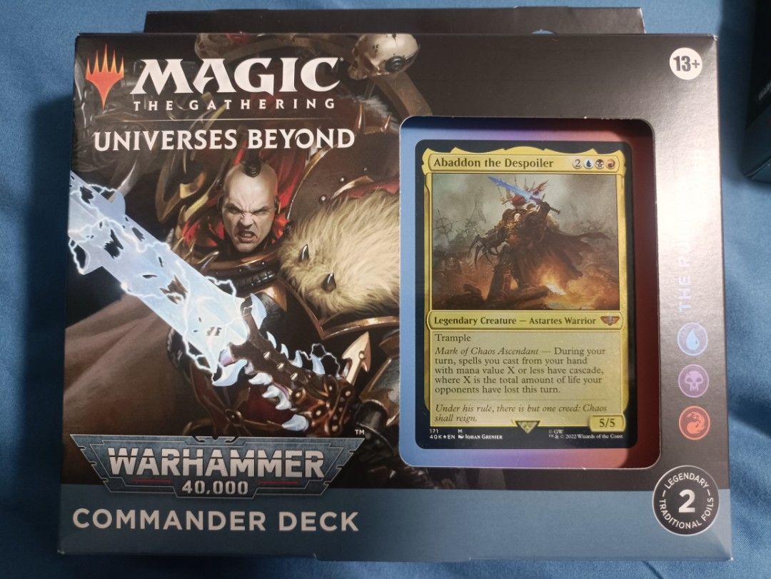 Warhammer 40k commander precon (The Ruinous Powers), Hobbies & Toys ...