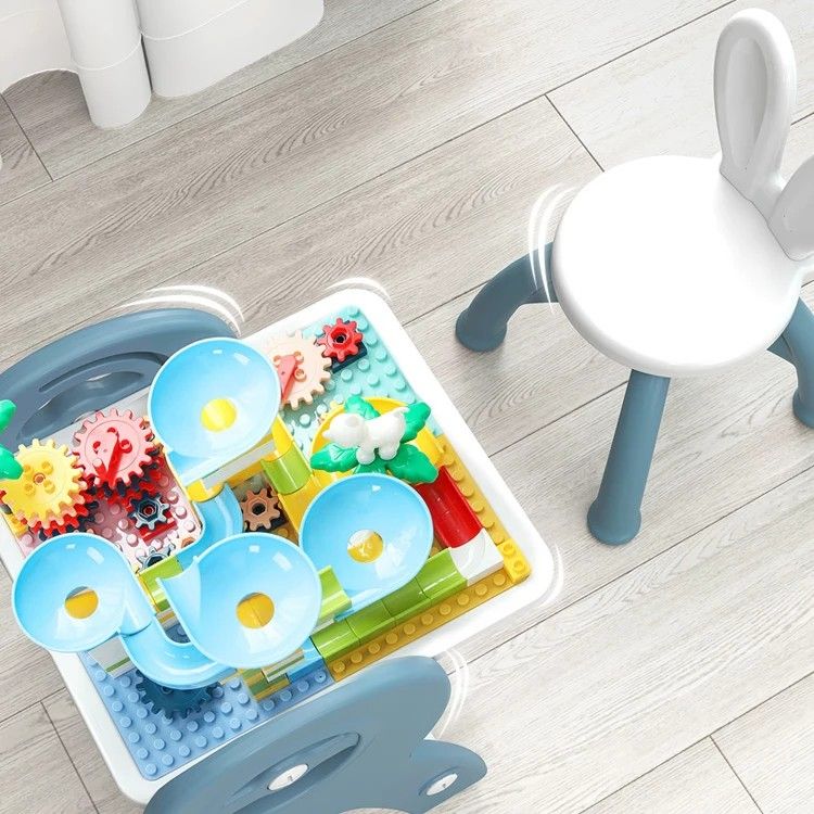 Whiteboard with Lego Blocks Table and Chair, Hobbies & Toys, Toys ...