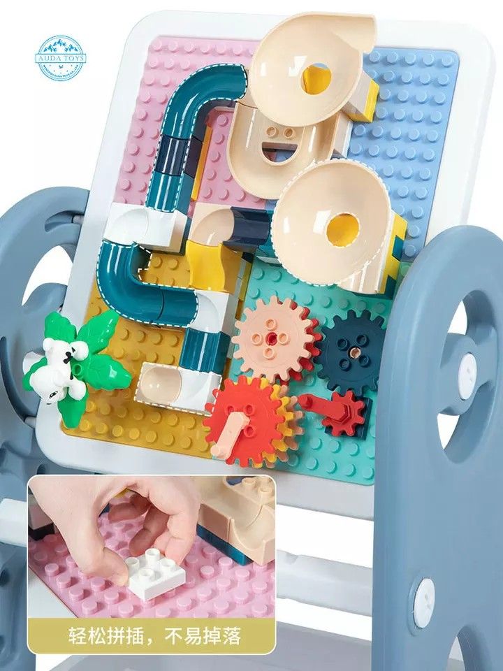 Whiteboard with Lego Blocks Table and Chair, Hobbies & Toys, Toys ...