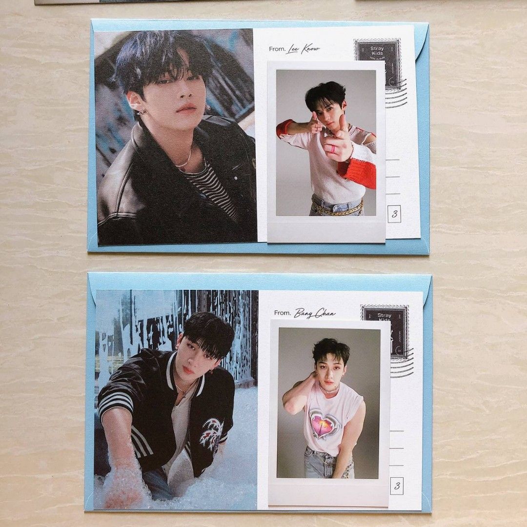 [WTS/WTT] stray kidz skz maxident t-crush and heart album inserts ...