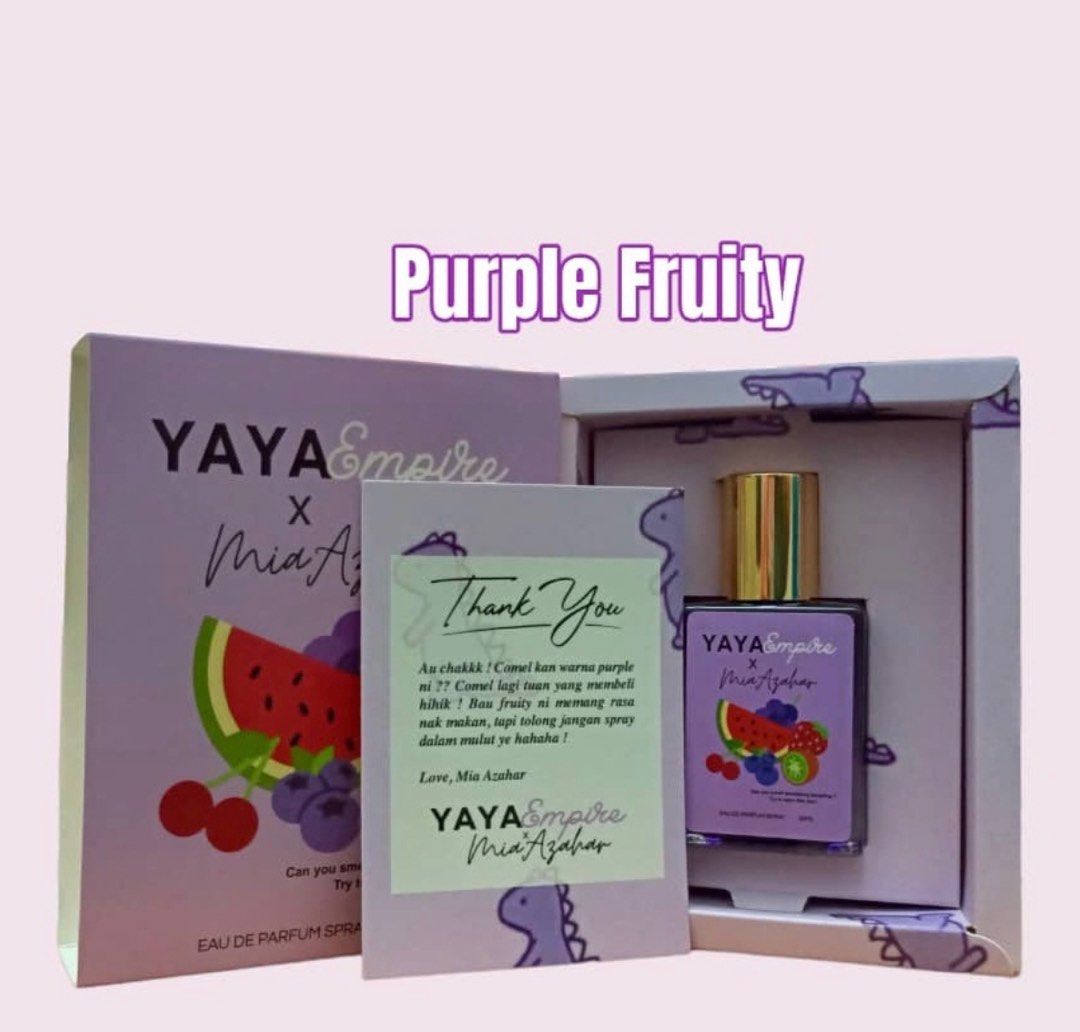 Yaya Empire x Mia Azhar Perfume, Beauty & Personal Care, Fragrance ...