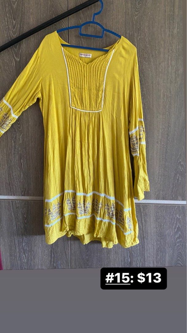 Yellow Top, Women's Fashion, Tops, Longsleeves on Carousell