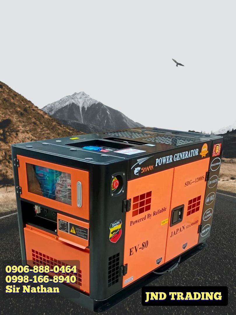 12 KVA Water Cooled Shark Silent Type Diesel Generator, Commercial ...