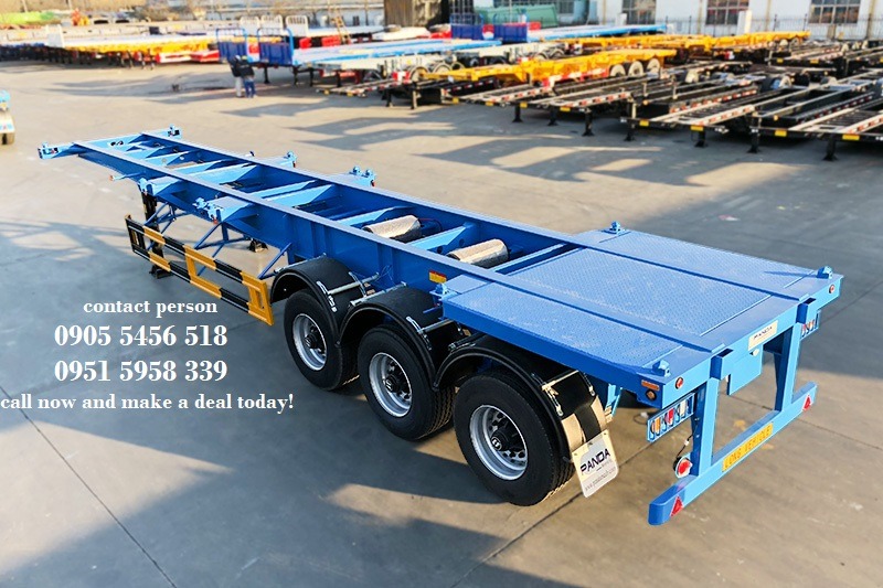 12 wheeler Skeletal Trailer - tri-axle, 40 feet - 40,000kg Load cap ...