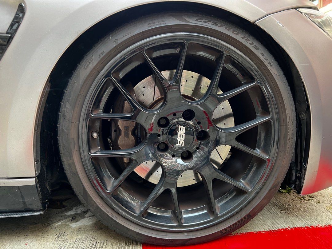[Original] 19” BBS rims with 70% Pirelli tyres for swap, Car ...