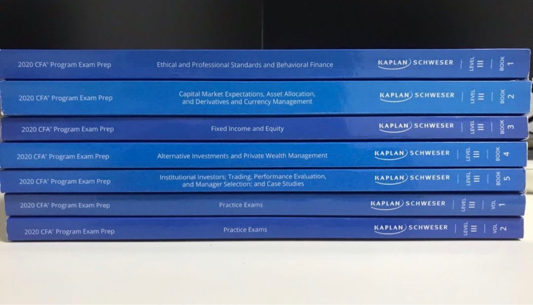 2020 CFA Level 3 Kaplan Schweser Books, Learning & Enrichment ...