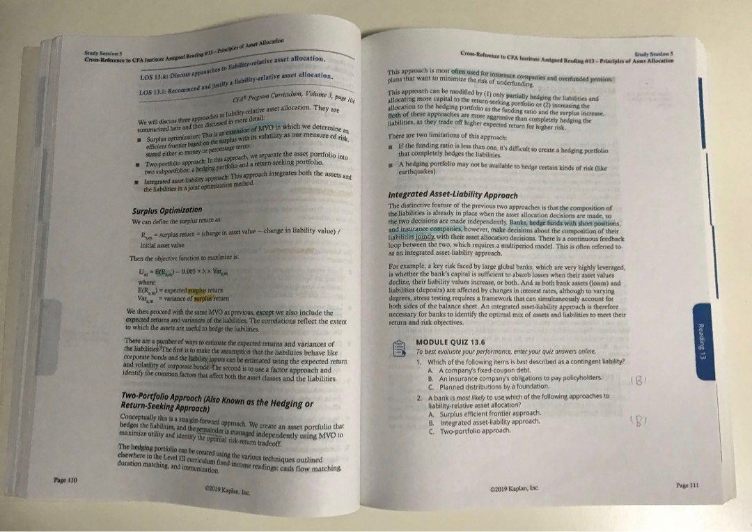 2020 CFA Level 3 Kaplan Schweser Books, Learning & Enrichment ...