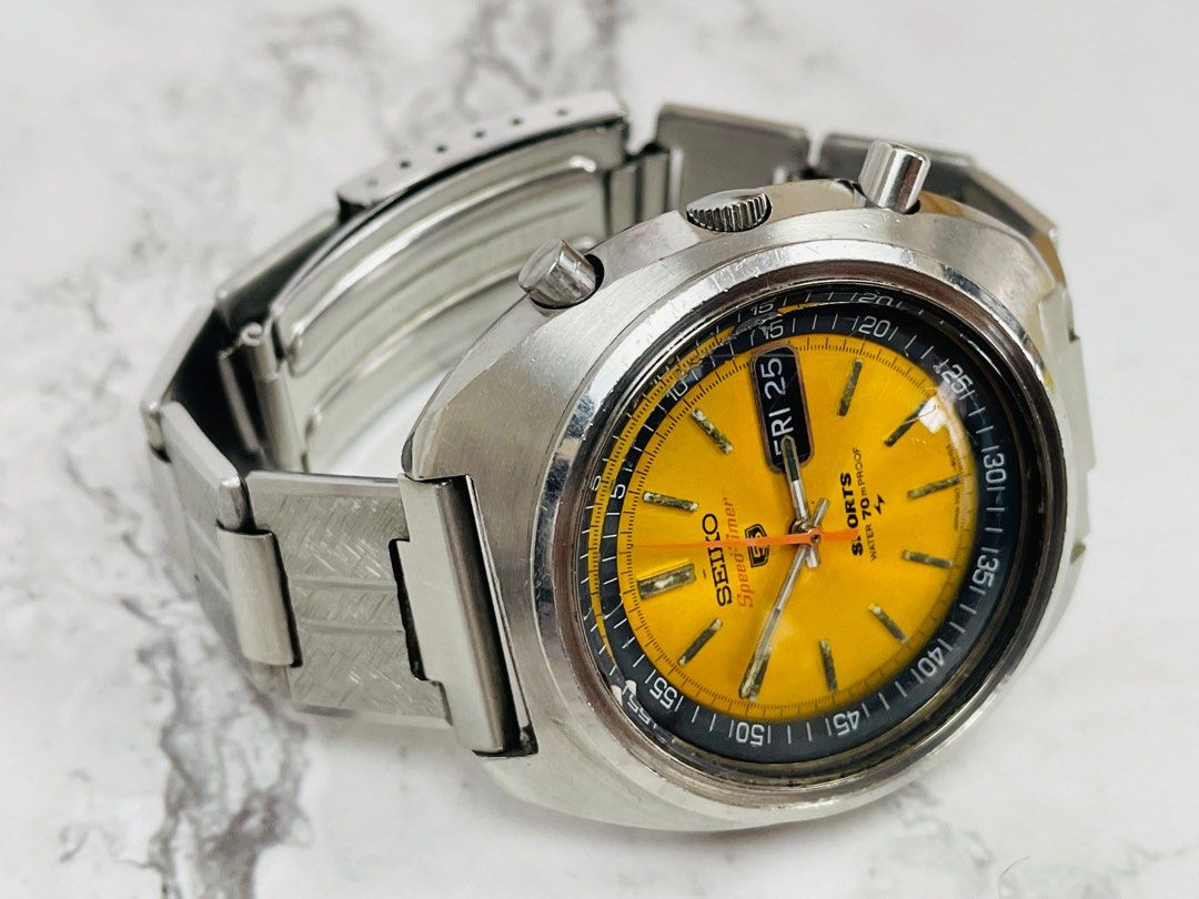(211175) Seiko 5 Speedtimer Vintage Men’s Auto Chronograph Watch Ref ...