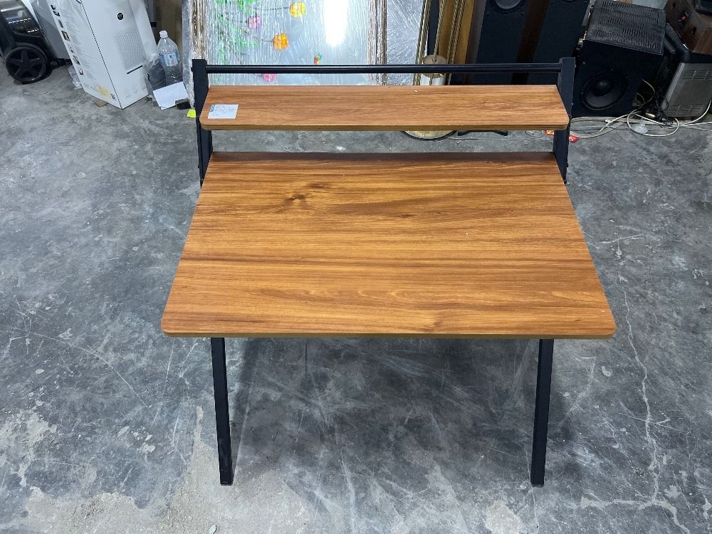 2 Tier Wooden Study Desk / Meja Belajar Kayu 2 Tingkat, Furniture ...