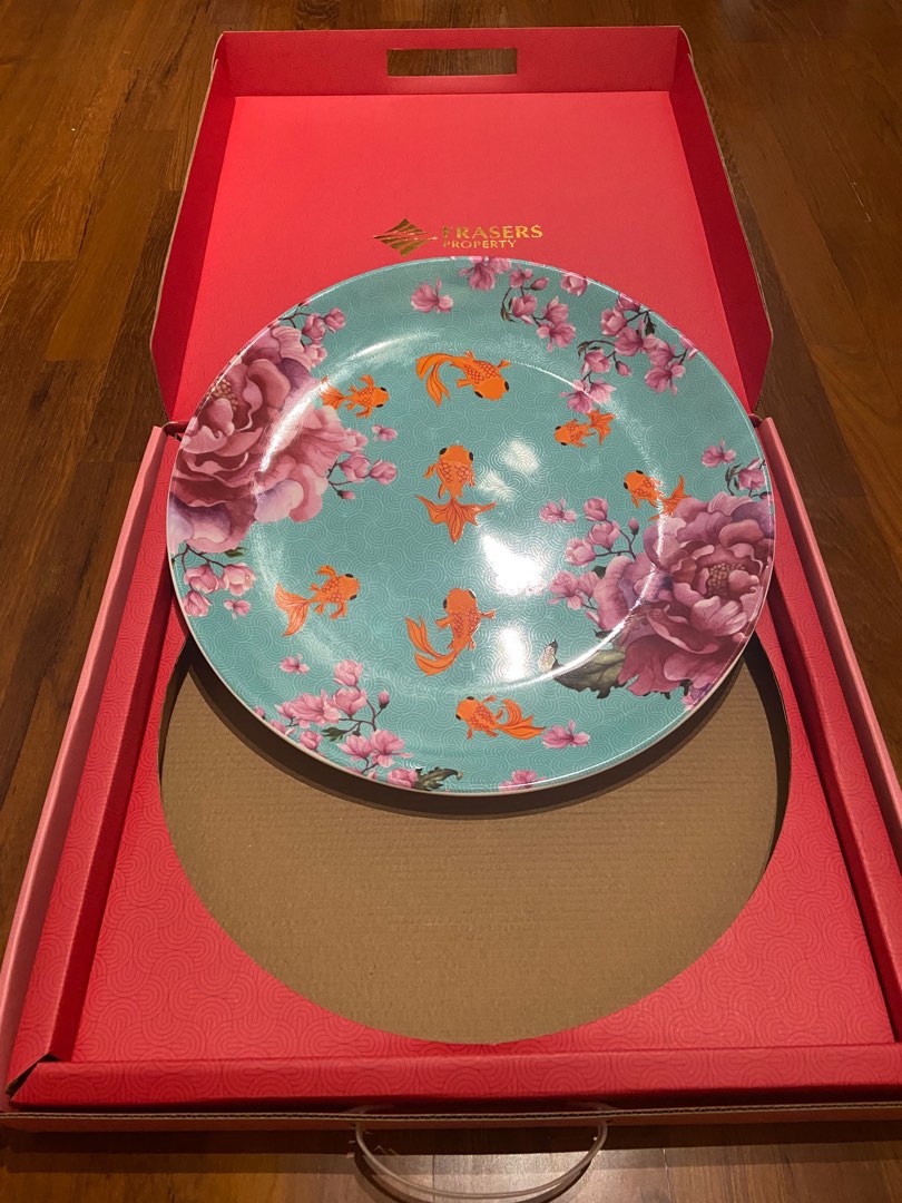 36cm Ceramic Plate for Fruits and CNY Lo Hei Yu Sheng, Furniture & Home ...