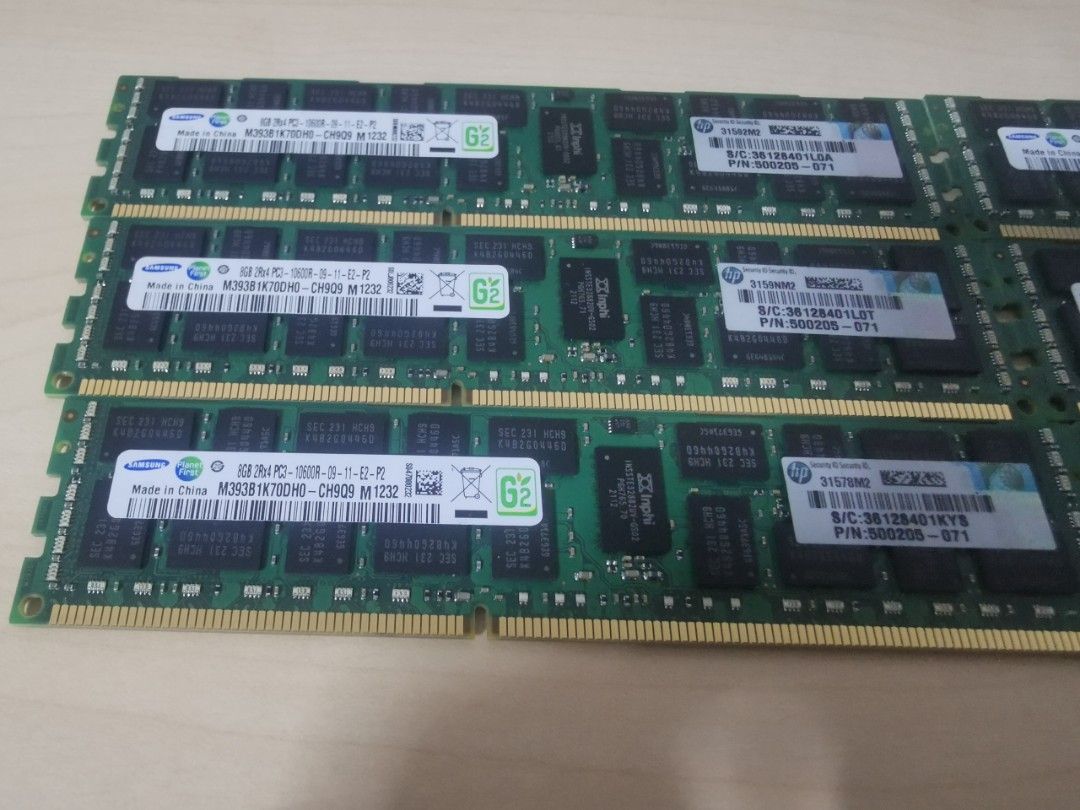 8GB DDR3 ECC Registered RAM, Computers & Tech, Parts & Accessories ...