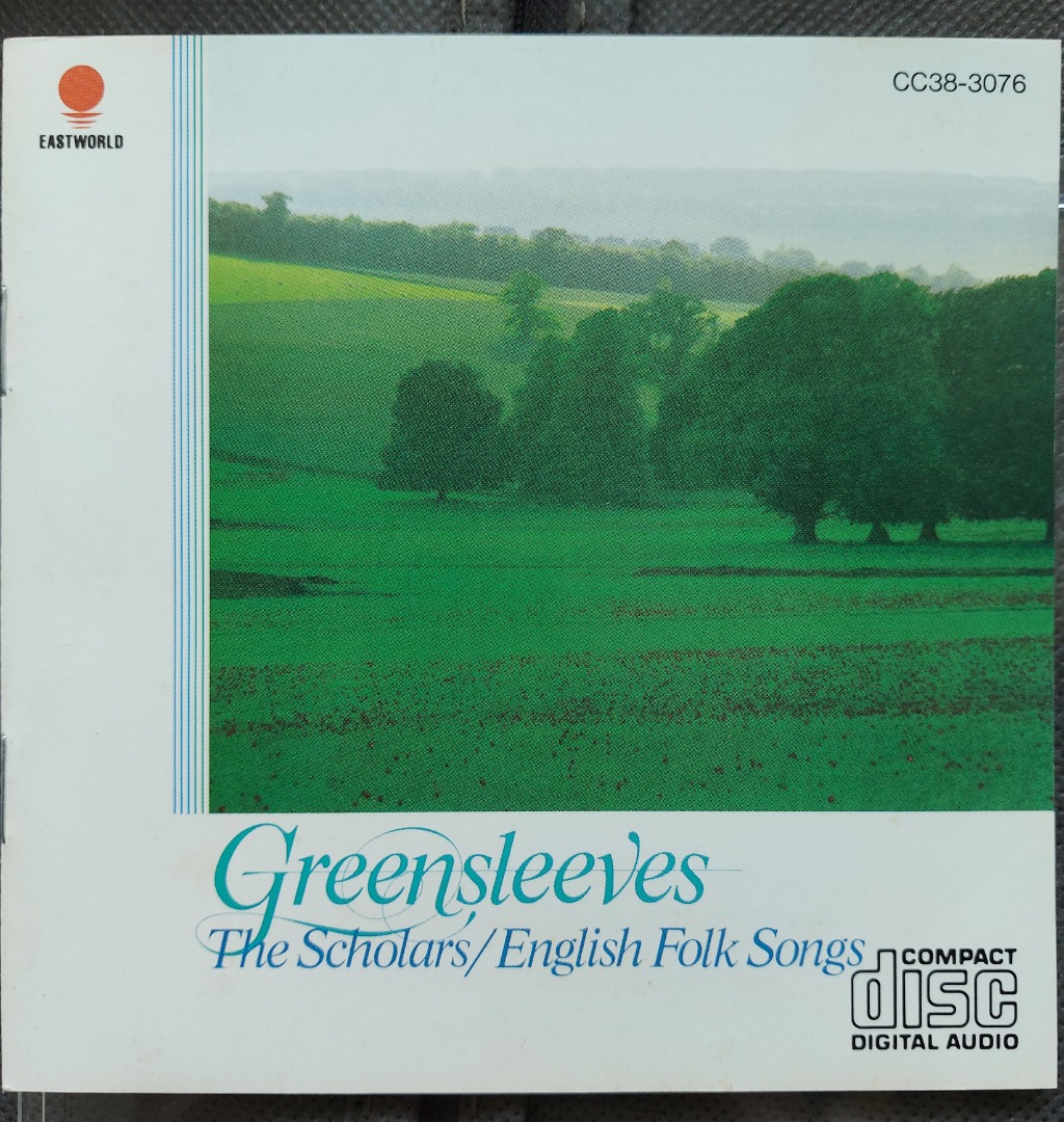 (早期 3800￥版) tHe SchoLars - GreensLeeves．EngLish FoLk Songs 精選 CD (83年 ...