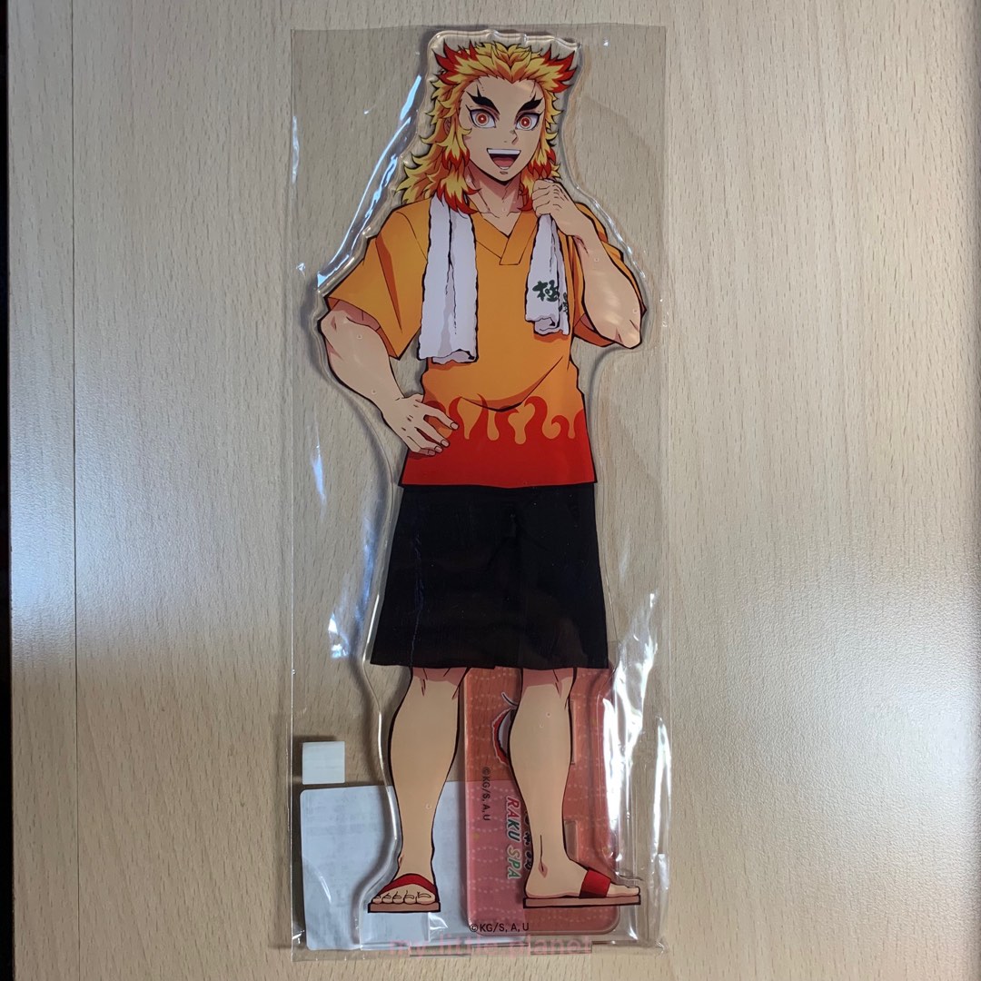 (全新 現貨 日本正版) 鬼滅之刃 x 極樂湯 RAKU SPA 炎柱 杏壽郎 特大 BIG 立牌, 興趣及遊戲, 收藏品及紀念品, 日本明星 ...