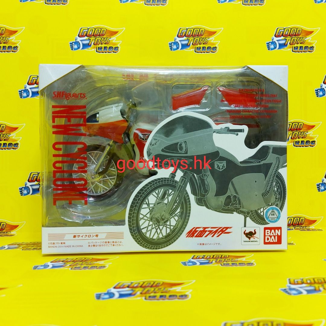全新未開封 行版 BANDAI 幪面超人 新1號 專用 SHF NEW CYCLONE 新旋風號 電單車, 興趣及遊戲, 玩具 & 遊戲類 ...