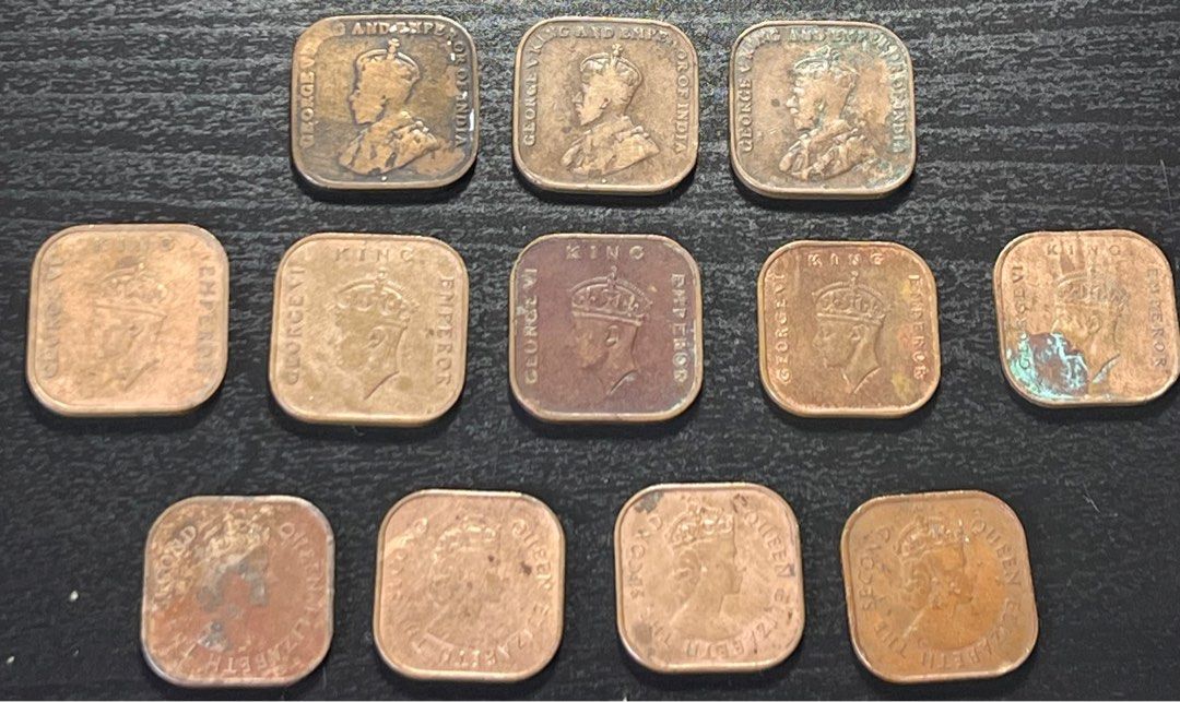 A full date set of Malayan square 1 cent coins, Hobbies & Toys ...