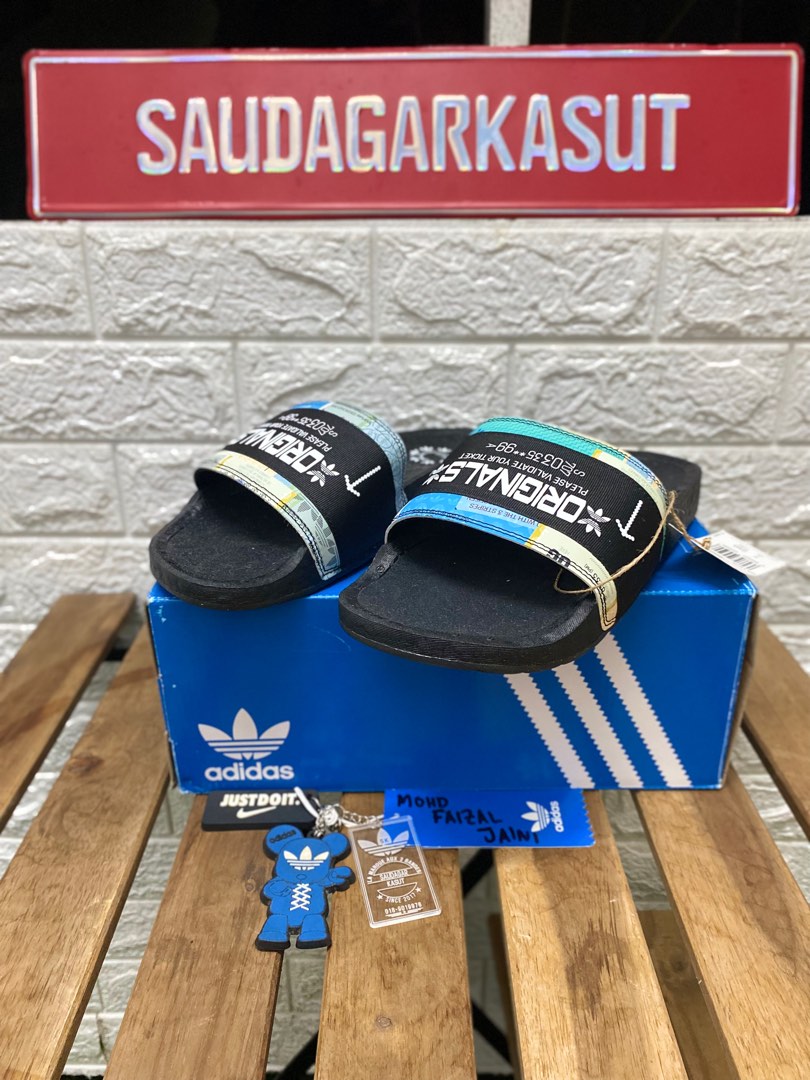 ADIDAS ADILETTE BOOST SLIDES ORIGINAL, Men's Fashion, Footwear ...