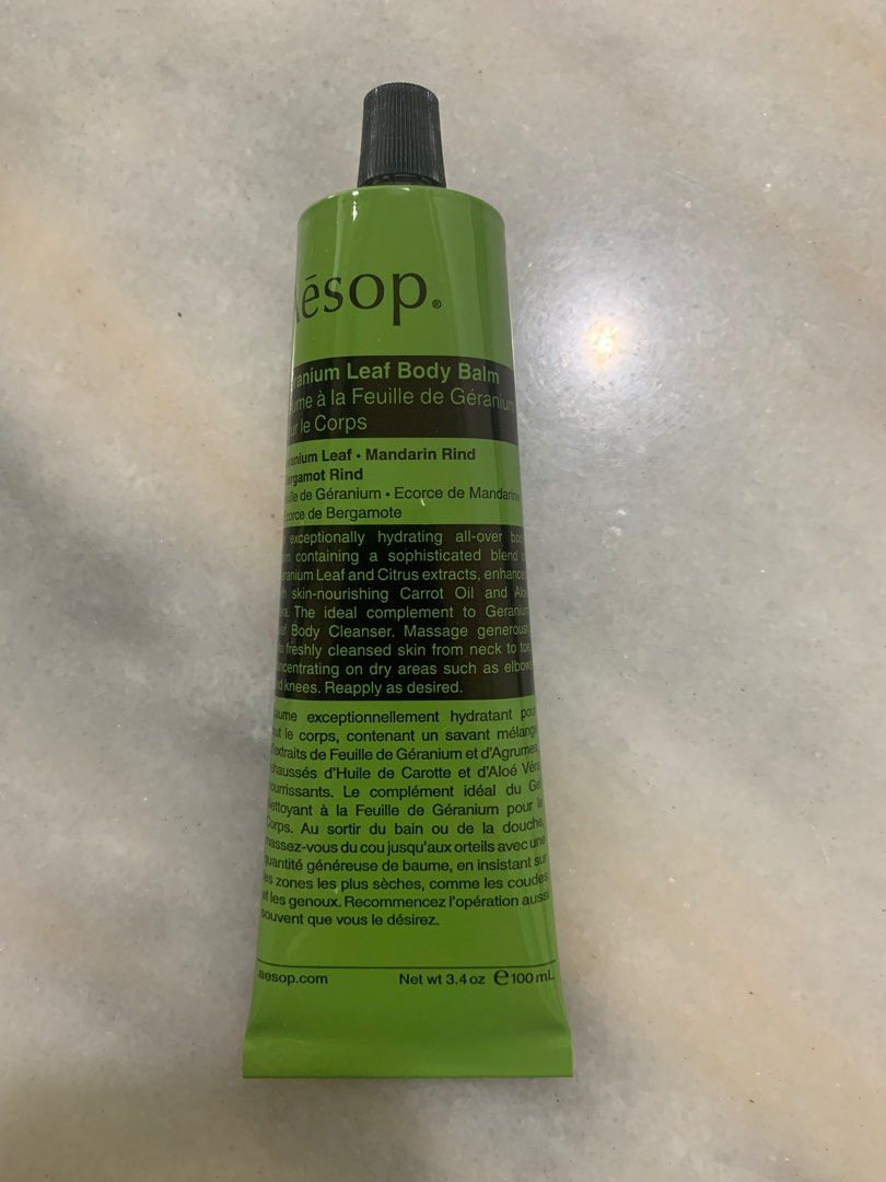 Aesop Geranium Leaf Body Balm 100 mL, Beauty & Personal Care, Bath & Body, Body Care on Carousell