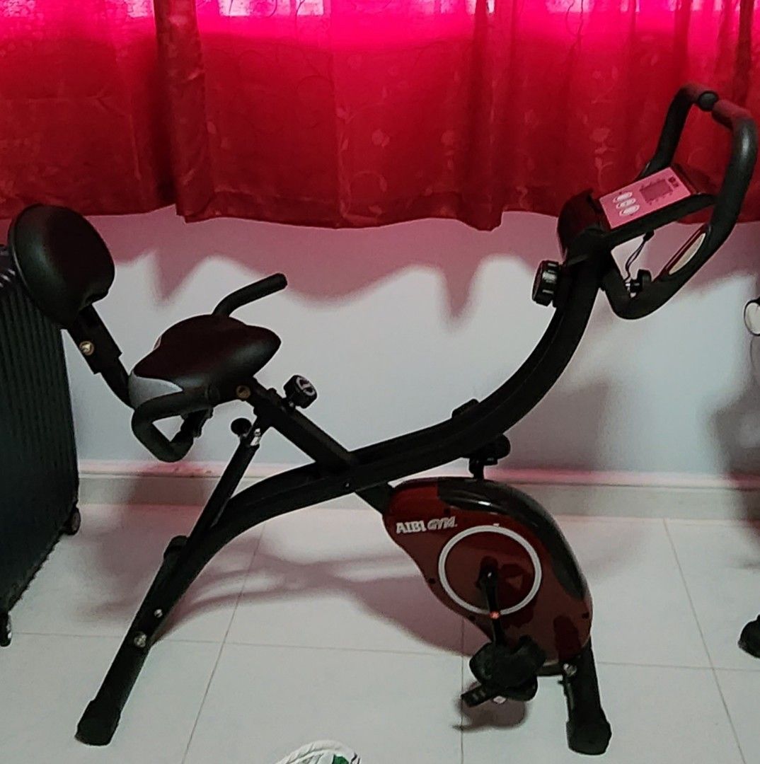 AIBI Gym Foldable Upright Recumbent Bike/Bicycle AB-B775R, Sports ...