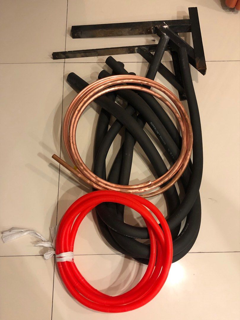 Aircon copper tubing,steel rack,rubber hose, TV & Home Appliances, Air ...