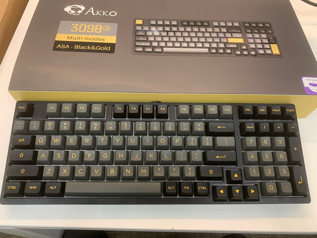 Akko 3098B mechanical keyboard Silver akko switches CHEAP!, Computers ...