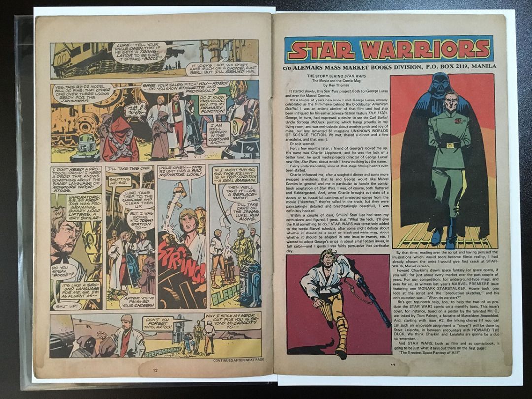Alemar's Star Wars #1 GREEN BANNER, VG Condition, Hobbies & Toys, Books ...