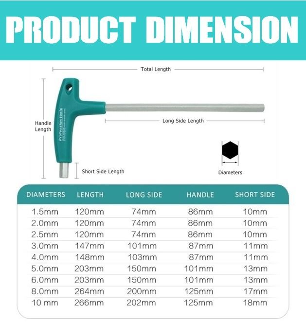 ALLEN KEY 9PCS T-HANDLE SET/ T-HANDLE ALLEN KEY METRIC 1.5-10MM /T ...