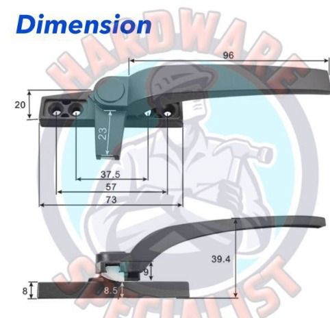 Aluminum Casement Window Handle / HDB Window Handle - Ship Daily ...