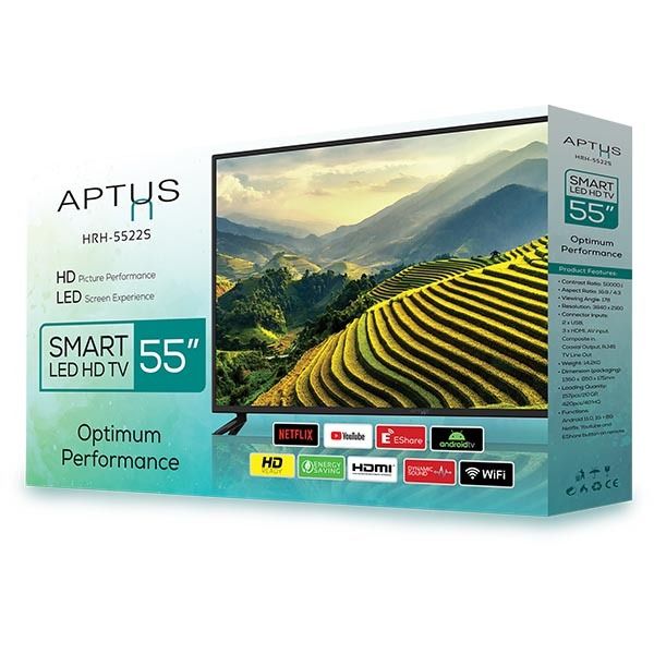 Aptus HRH-5522S Smart TV LED HD 55in, TV & Home Appliances, TV & Entertainment, TV on Carousell