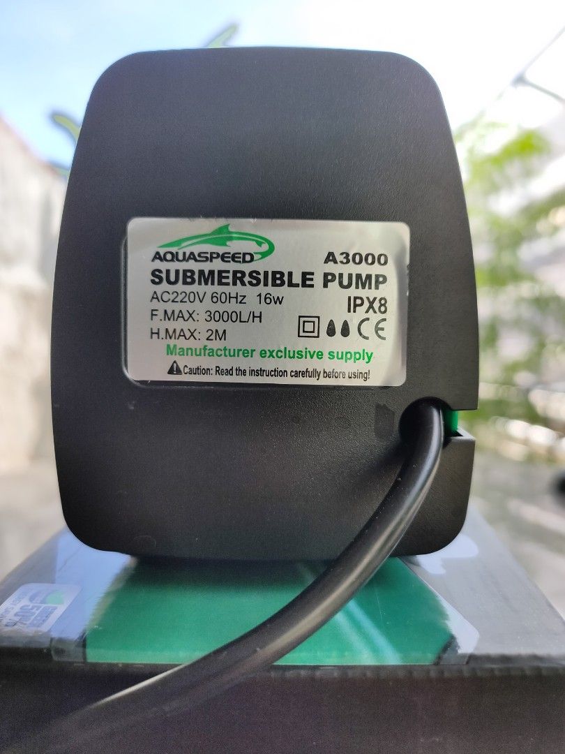 Aquaspeed A3000 Submersible Pump, Furniture & Home Living, Gardening ...