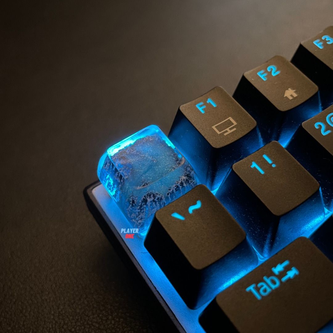 Artisan mountain keycaps for mechanical keyboard (blue lava), Computers ...