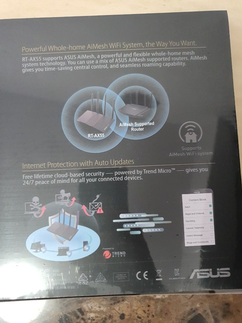 ASUS AX1800 dual band. RT-AX55, Computers & Tech, Parts & Accessories ...
