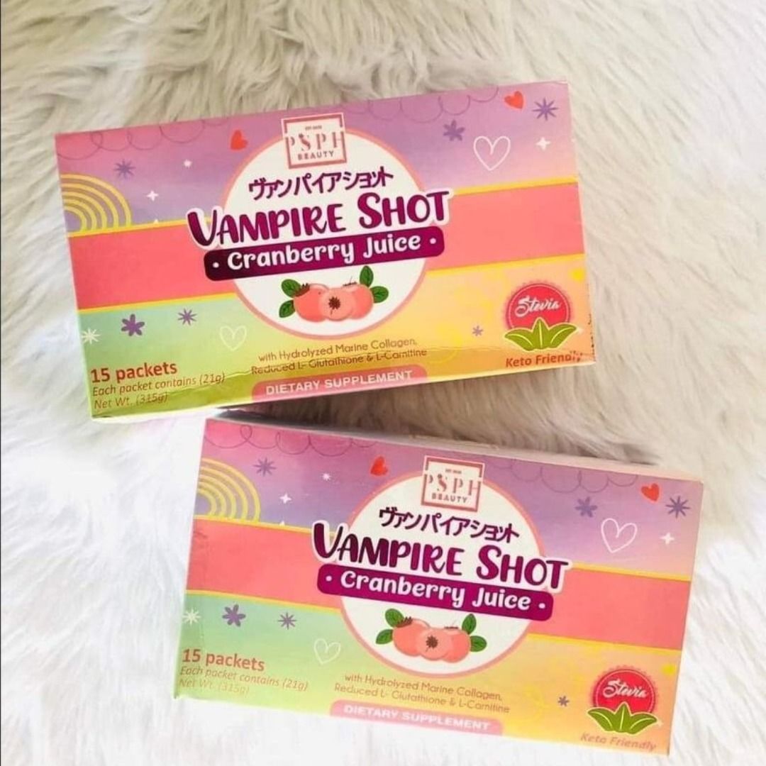 Authentic PSPH Beauty - Vampire Shot Cranberry Juice, Food & Drinks ...