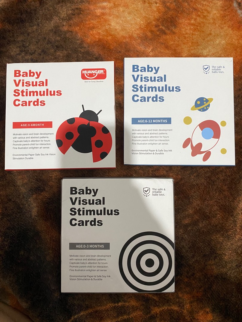 Baby visual stimulus cards, Babies & Kids, Infant Playtime on Carousell