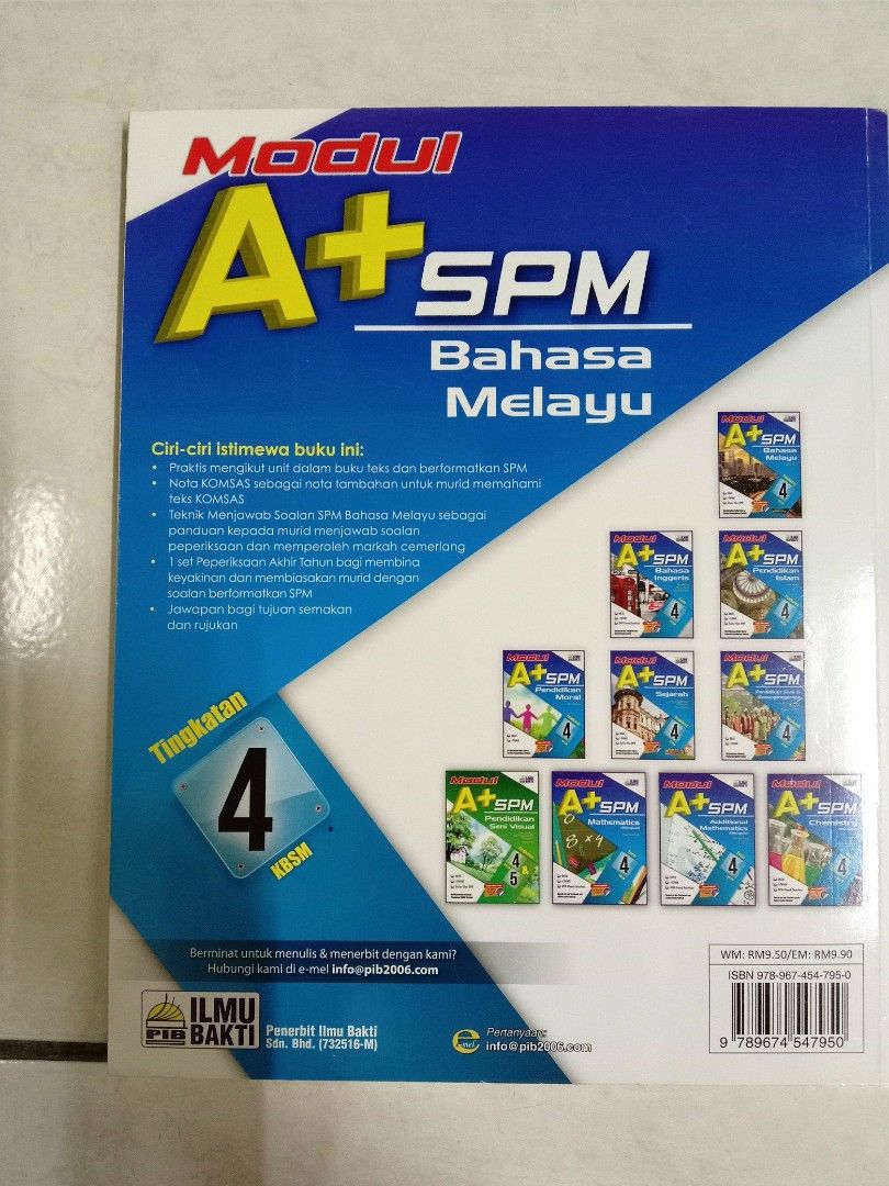 Bahasa Melayu Modul A+ SPM (KBSM), Hobbies & Toys, Books & Magazines, Assessment Books on Carousell